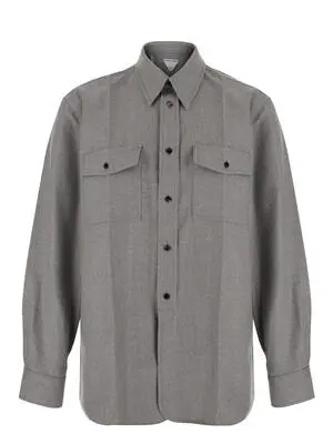 Bottega Veneta Long-sleeved Shirt - Grey
