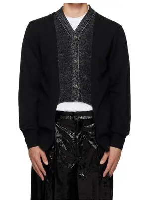 Comme Des Garçons Long-sleeve Knit Top - Black