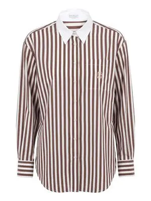 BRUNELLO CUCINELLI Striped Long-sleeve Shirt