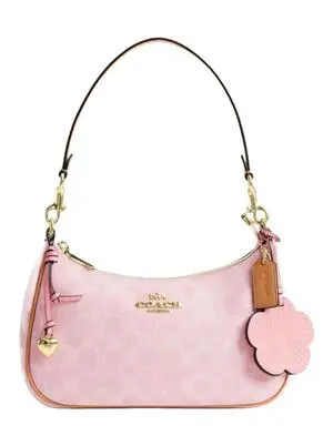 COACH Teri Zipper Shoulder Bag Pink