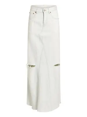 MAISON MARGIELA Light-wash Denim A-line Skirt
