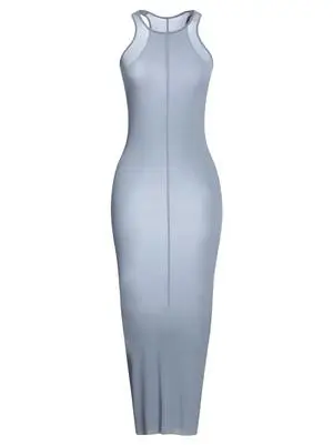 Rick Owens Simple Solid-color Slip Dress - Blue