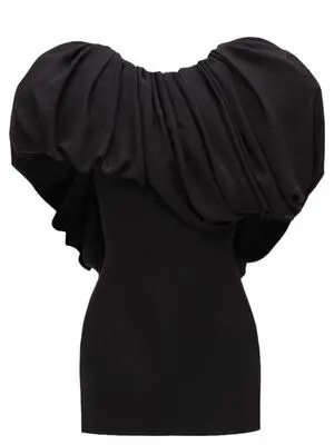 MAGDA BUTRYM Magda Burtym Puff Collar Mini Dress