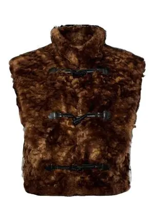 Isabel Marant Étoile Jocya Toggle Faux Fur Coat - Brown