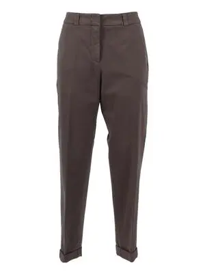 Peserico Tapered Trousers Brown