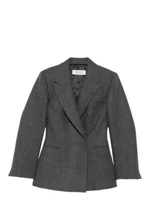 RÓHE Cup Detailed Blazer - Dark Gray