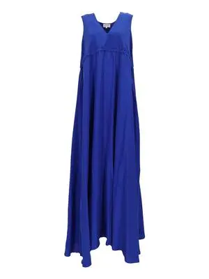 P.a.r.o.s.h V-neck Sleeveless Dress - Blue