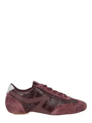 Rag & Bone Crocodile-embossed Low-top Sneakers - Red