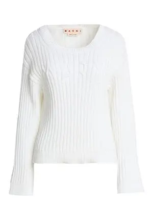 Marni Minimalist Knit Top - White