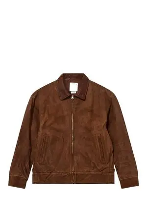 Visvim Front Zipper Leather Jacket - Brown