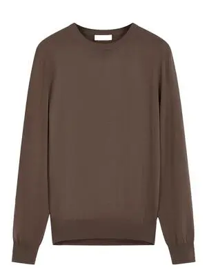 Canali Crew-neck Sweater - Brown