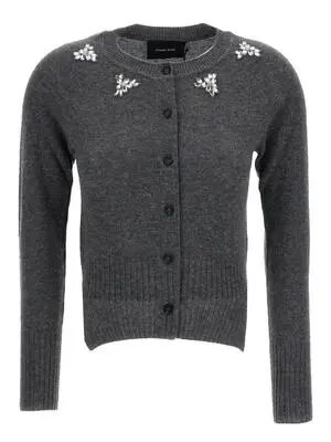 SIMONE ROCHA Embellished Knit Cardigan