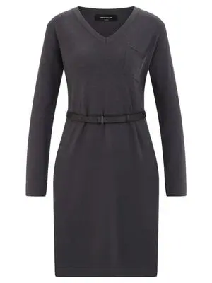 Fabiana Filippi V-neck Belted Dress - Black