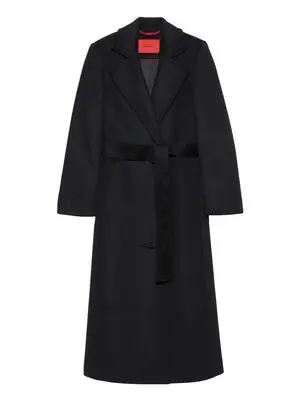 MAXCO. Longrun Coat In Drap - Black