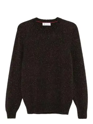 Brunello Cucinelli Cashmere-blend Jumper - Brown