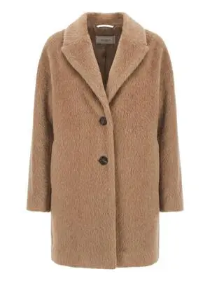 Peserico Peserico Single-Breasted Coat Light Brown