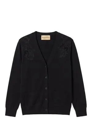 VALENTINO Embroidered Cardigan