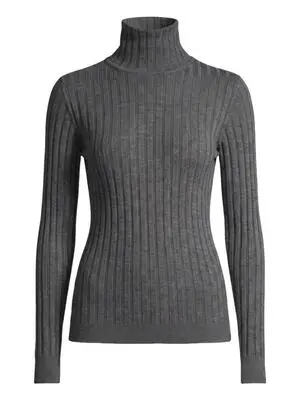 Peserico Turtleneck Knit Top Black