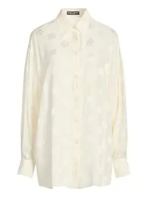 Dolce & Gabbana Silk Shirts Blouses - White