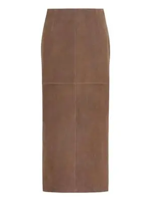 Max Mara Suede Skirt - Brown