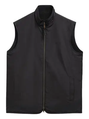 Barbour Reversible Stand Collar Gilet - Deep Black
