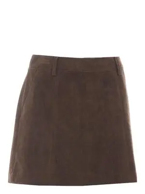 DUNST Belted Skirt - Khaki