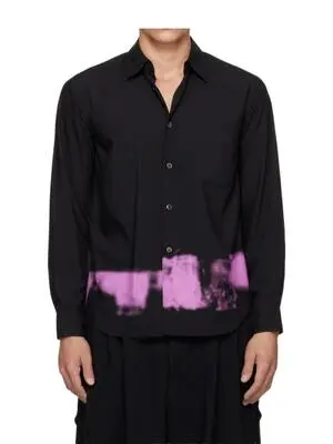 Comme Des Garçons Long-sleeved Shirt - Black