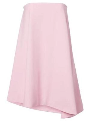 JIL SANDER Virgin Wool Bustier Minidress - Pink