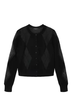 ALLSAINTS Front Button Cardigan - Black