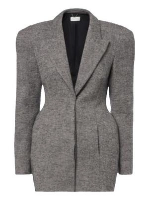 Magda Butrym Herringbone Wool-blend Blazer Dress No
