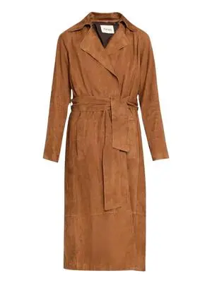 ARMA Long-sleeved Leather Coat - Brown