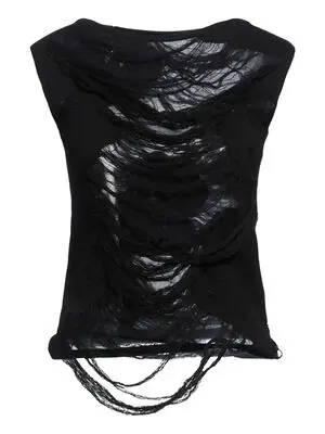 MAISON MARGIELA Lightweight Knit Tops Black