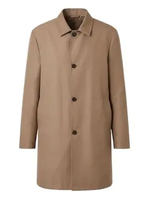Peserico Single-breasted Twill Coat - No