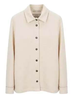 Peserico Button-front Casual Shirt-style Jacket - Light Beige