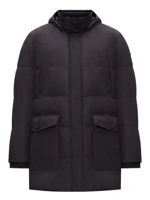 Peserico Quilted Hooded Coat - Black