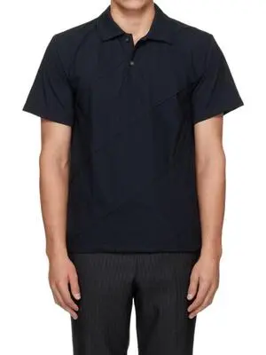 Comme Des Garçons Short-sleeved Polo Shirt - Black