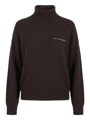 Peserico Ribbed High-neck Knitted Sweater - No