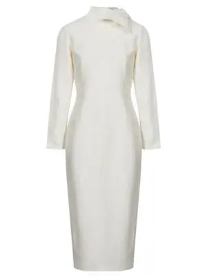 Roland Mouret Bow-collar Dress - White