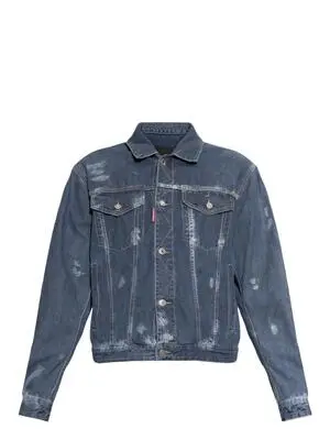 Dsquared2 Retro-detail Denim Jacket - Blue