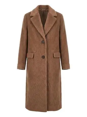 Peserico Single-breasted Coat - Brown