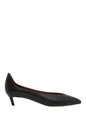 Magda Butrym Almond Pumps In Leather - Black