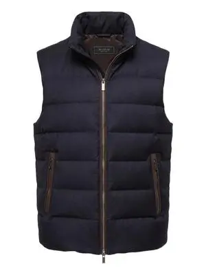 Peserico Quilted Padded Vest Black