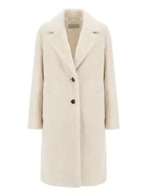 Peserico Faux-fur Single-breasted Coat - No