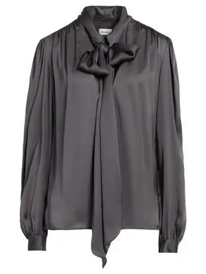 Saint Laurent Bow Blouse - Black