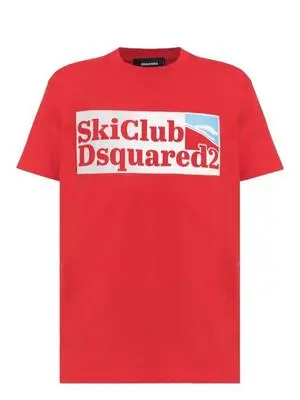 Dsquared2 Crew-neck Short-sleeve T-shirt - Red