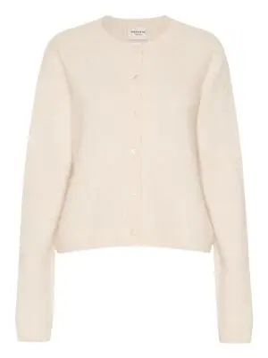 Max Mara Wool And Cashmere Yarn Cardigan Ice - Ice-blue