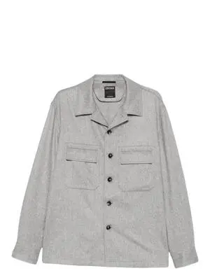 Zegna Button-fastening Shirt Jacket Grey