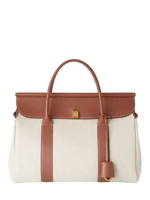 Loro Piana Loom Bag L32 Handbag - White