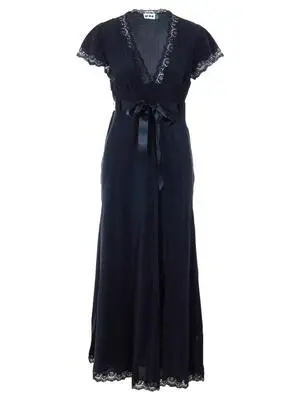 Rixo Rixo V-Neck Marlice Dress Black