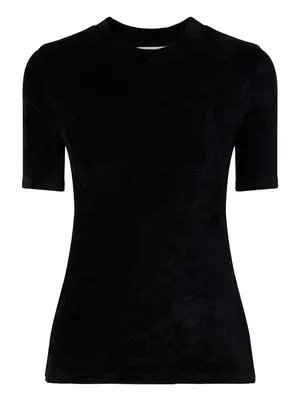 Suzie Kondi Tali Crushed Velvet T-shirt - Black
